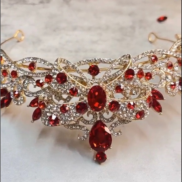 Accessories | Royal Queen Crown Headband Princess Tiara For Bride ...